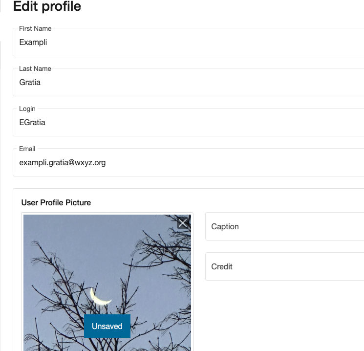 Editing your User Profile in ID – PRX – Help Desk